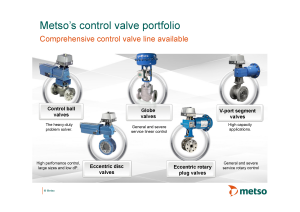 Metso Reguleringsventiler | AxFlow